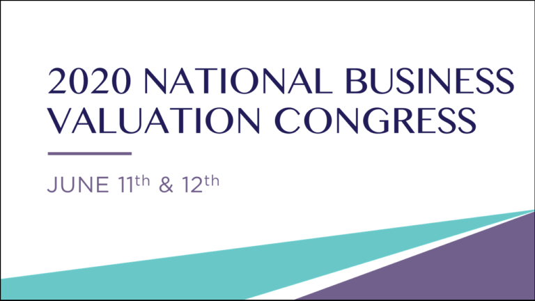 2020 National Business Valuation Congress – Save The Date – June 11th ...